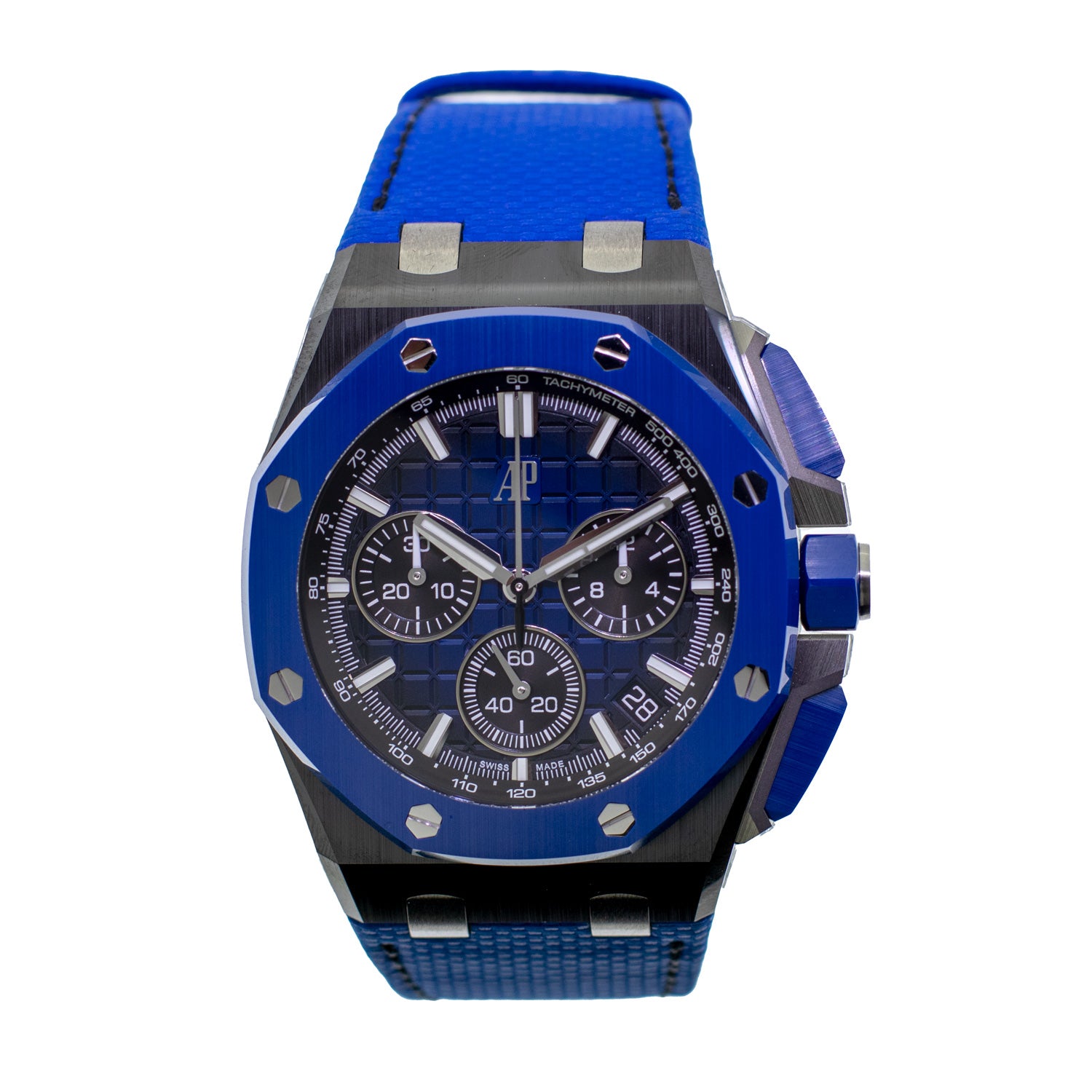 Audemars Piguet Royal Oak Offshore Chronograph Ceramic Blue 26420CE.OO ...