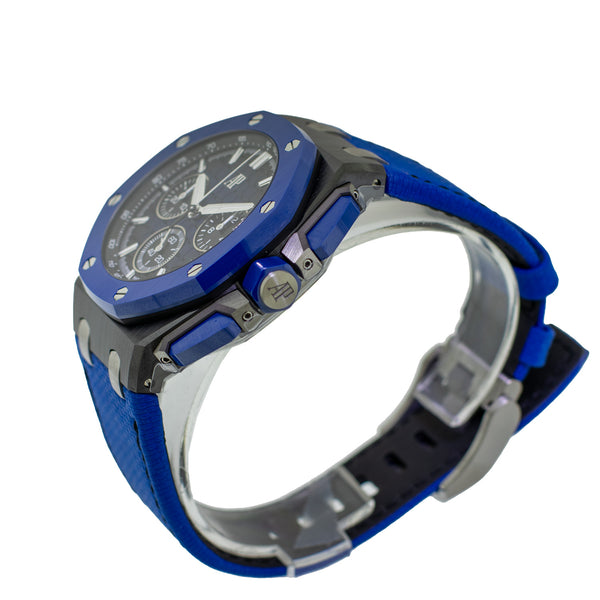Audemars Piguet Royal Oak Offshore Chronograph Ceramic Blue 26420CE.OO ...
