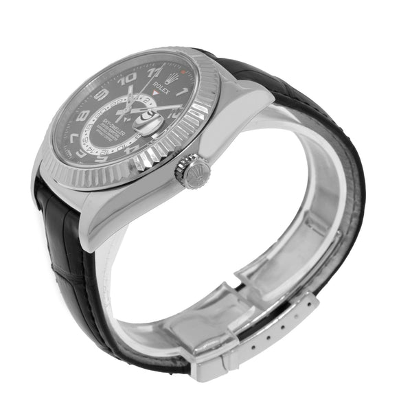 Rolex Sky Dweller Black Arabic Dial & Fluted Bezel 326139 | Da Vinci ...