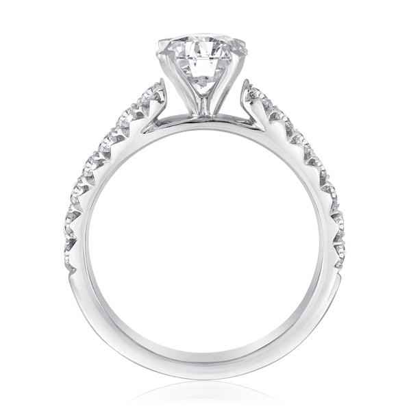 Round Diamond Fishtail Setting – Da Vinci Fine Jewelry